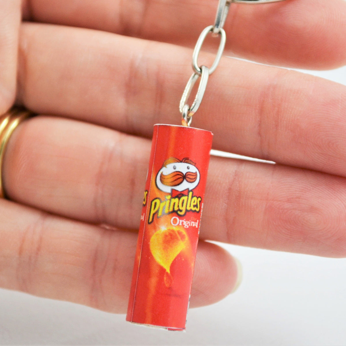 Pringles (original) keyring – Cheeky Little Monkeys Jewellery