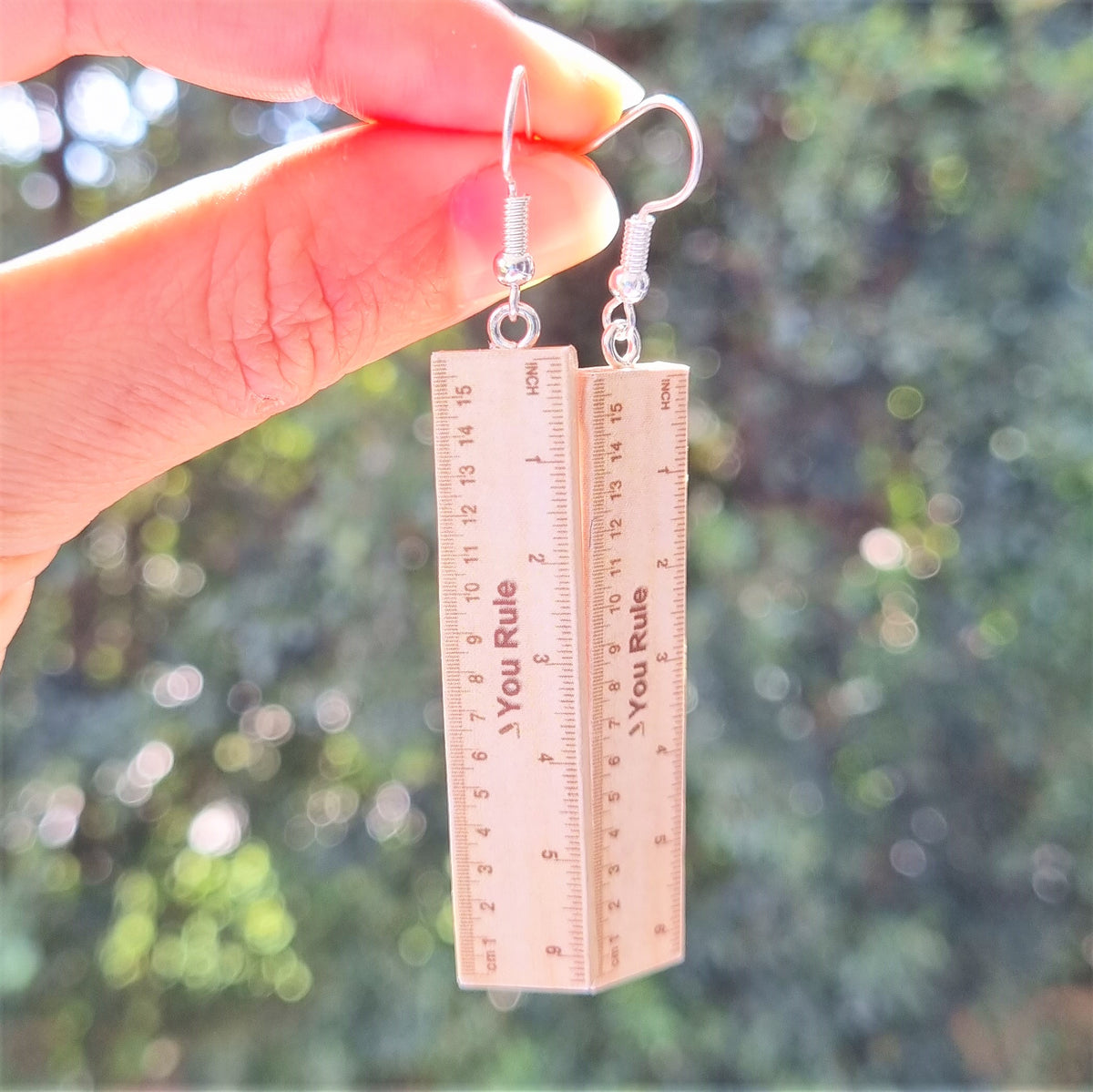 'You Rule' Ruler earrings – Cheeky Little Monkeys Jewellery